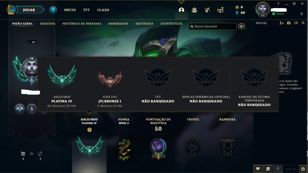 Conta Lol Platina 4 Com Jax Conquistador - League Of Legends - DFG