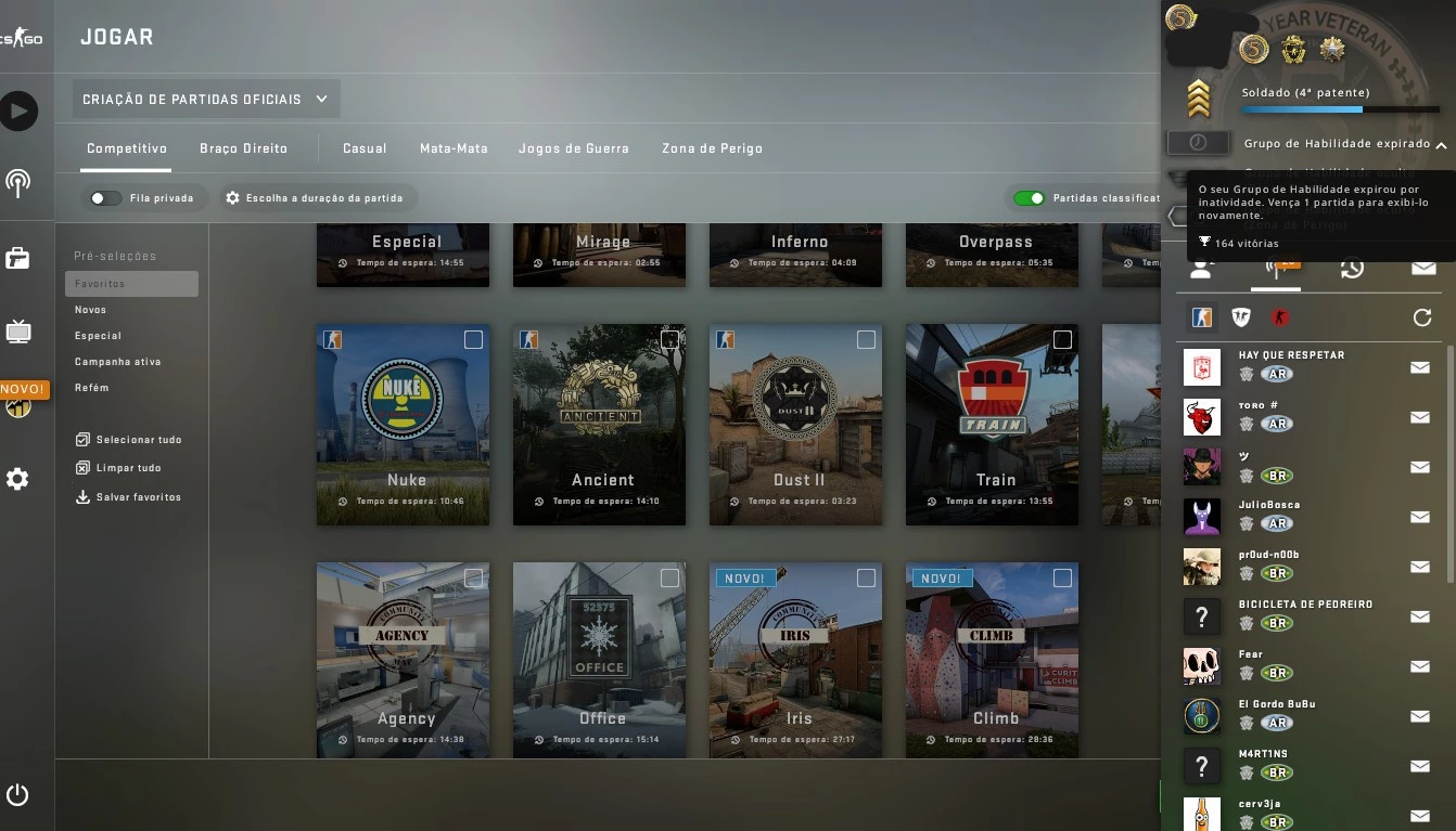 Conta 10 Anos De Serviço Steam Com 3 Medalhas + Prime - Counter Strike ...