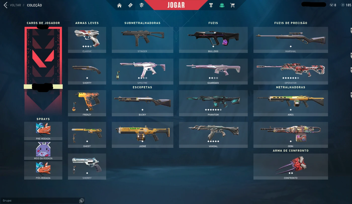 Conta Valorant - R$600, Skin Do Aspas (Pau) Ascendente Mmr - DFG