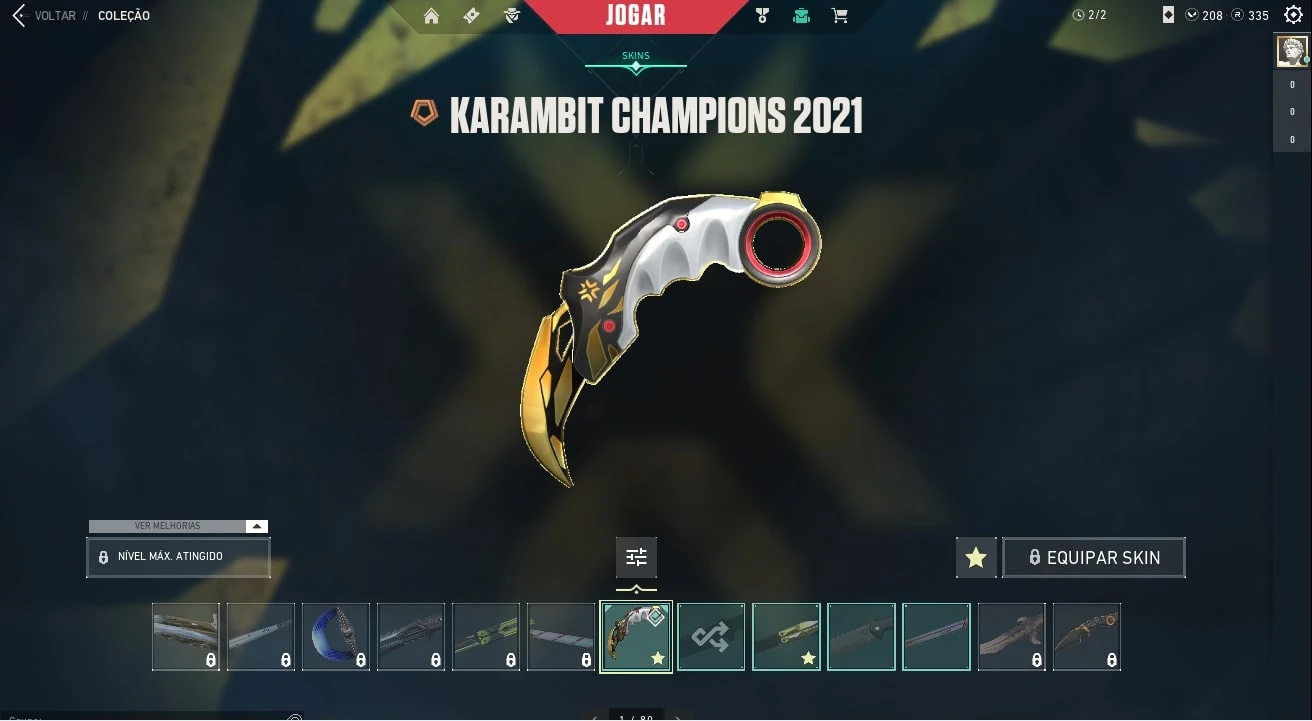 Conta Com Faca Champions 2021, E Pacote Champions 2022!! - Valorant - DFG