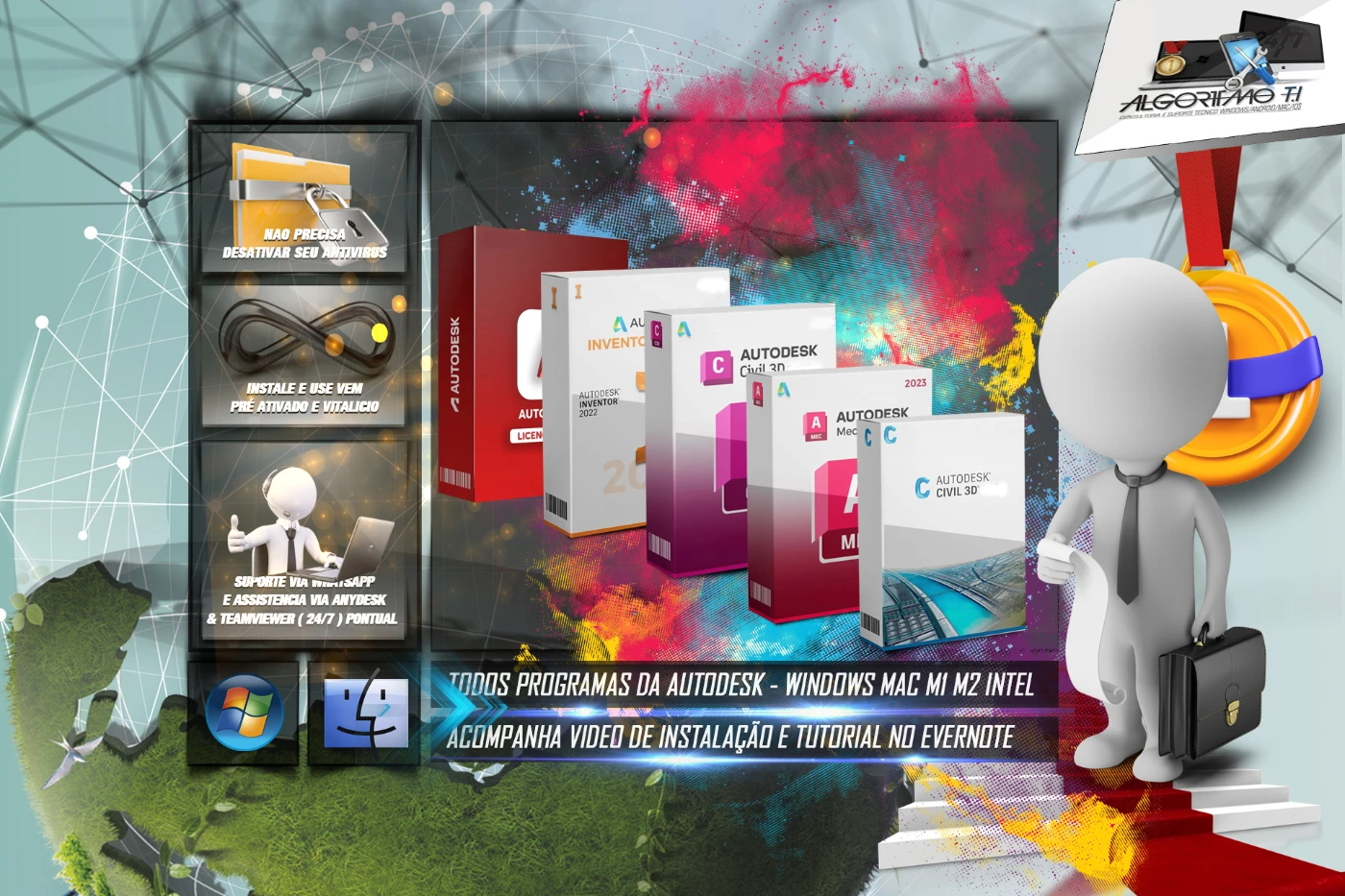 Autodesk Inventor Professional 2024 - Vitalicio ( Windows ) - Softwares ...