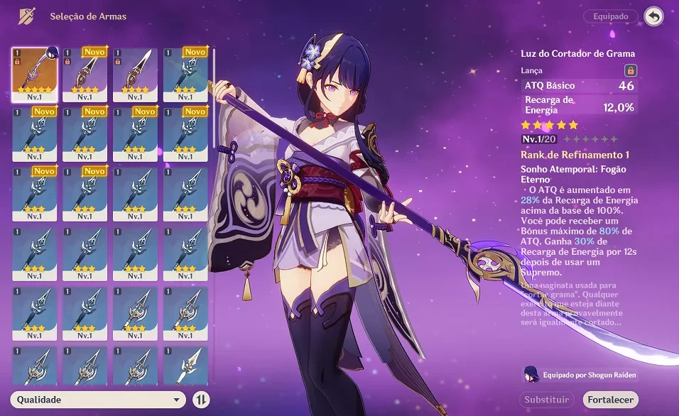 Raiden Shogun + Engulfing Lightning + Personagem 5 Estrelas! - Genshin ...