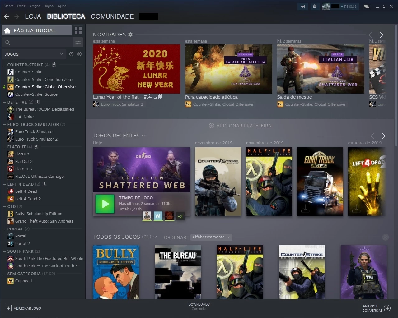 Conta Steam Com 3 Anos De Serviço E Com Csgo Prime - DFG