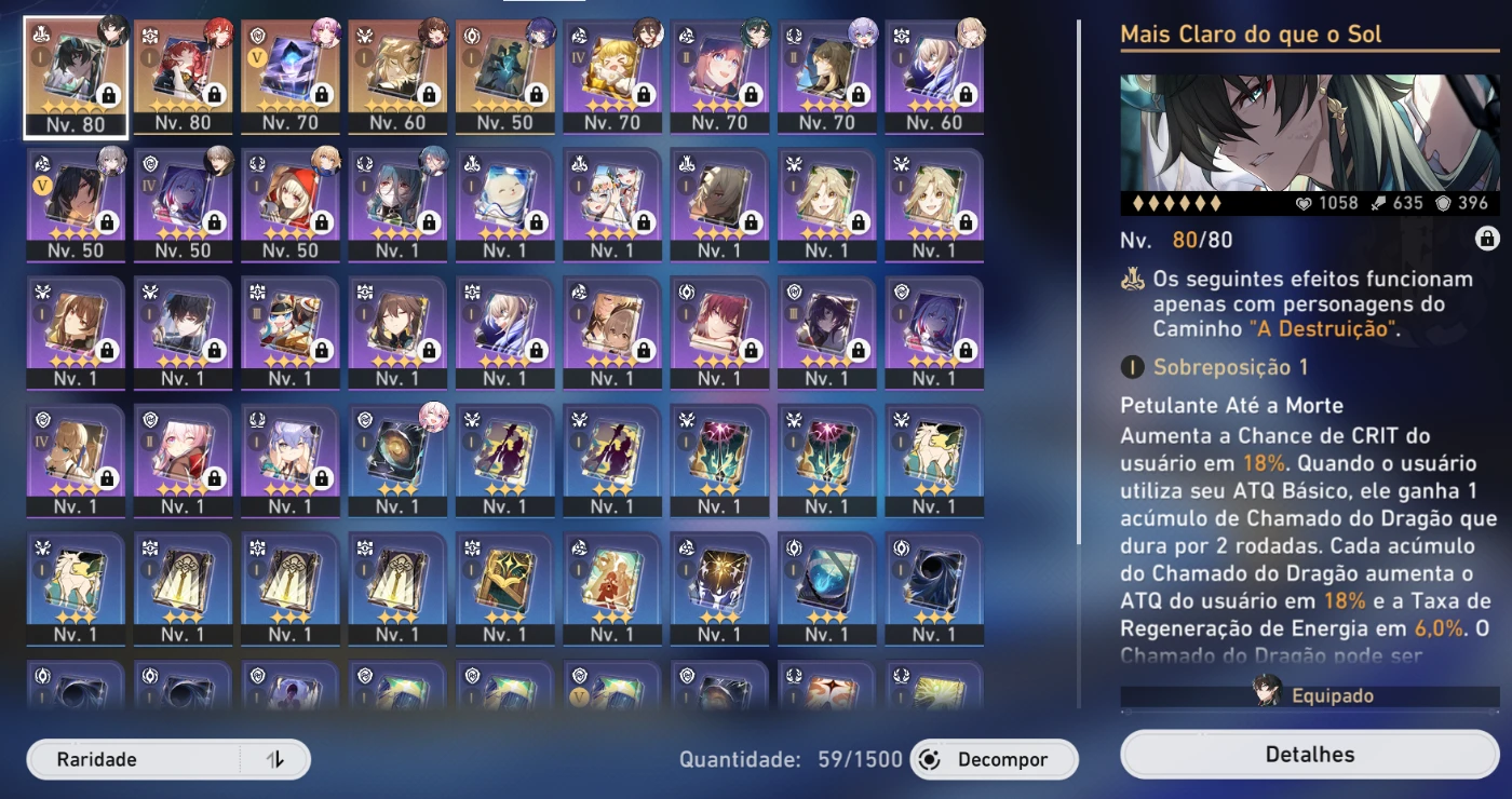 Honkai Star Rail Com Dan Heng Il E2 + Cone Assinatura - Genshin Impact ...