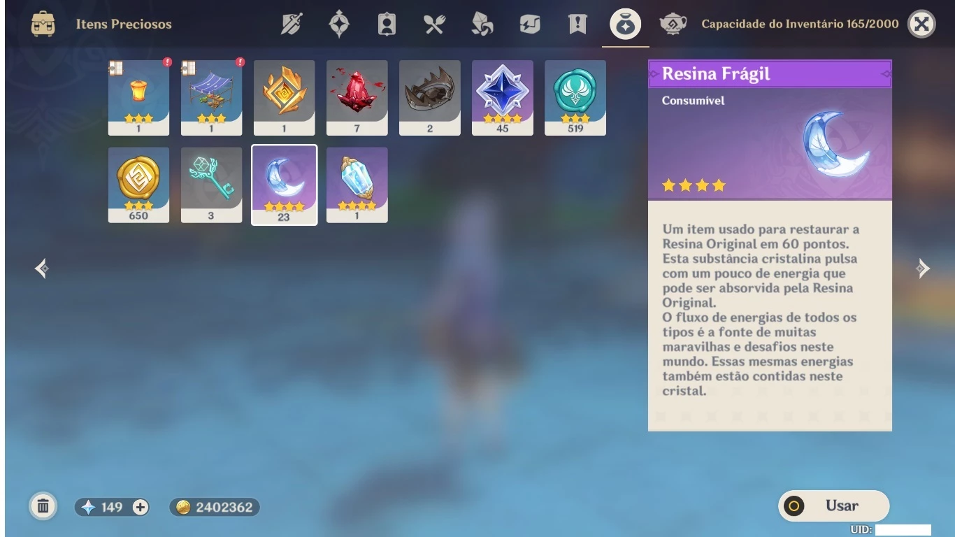 Ayaka + 23 Resinas Frágil E Ar 30 - Genshin Impact - DFG