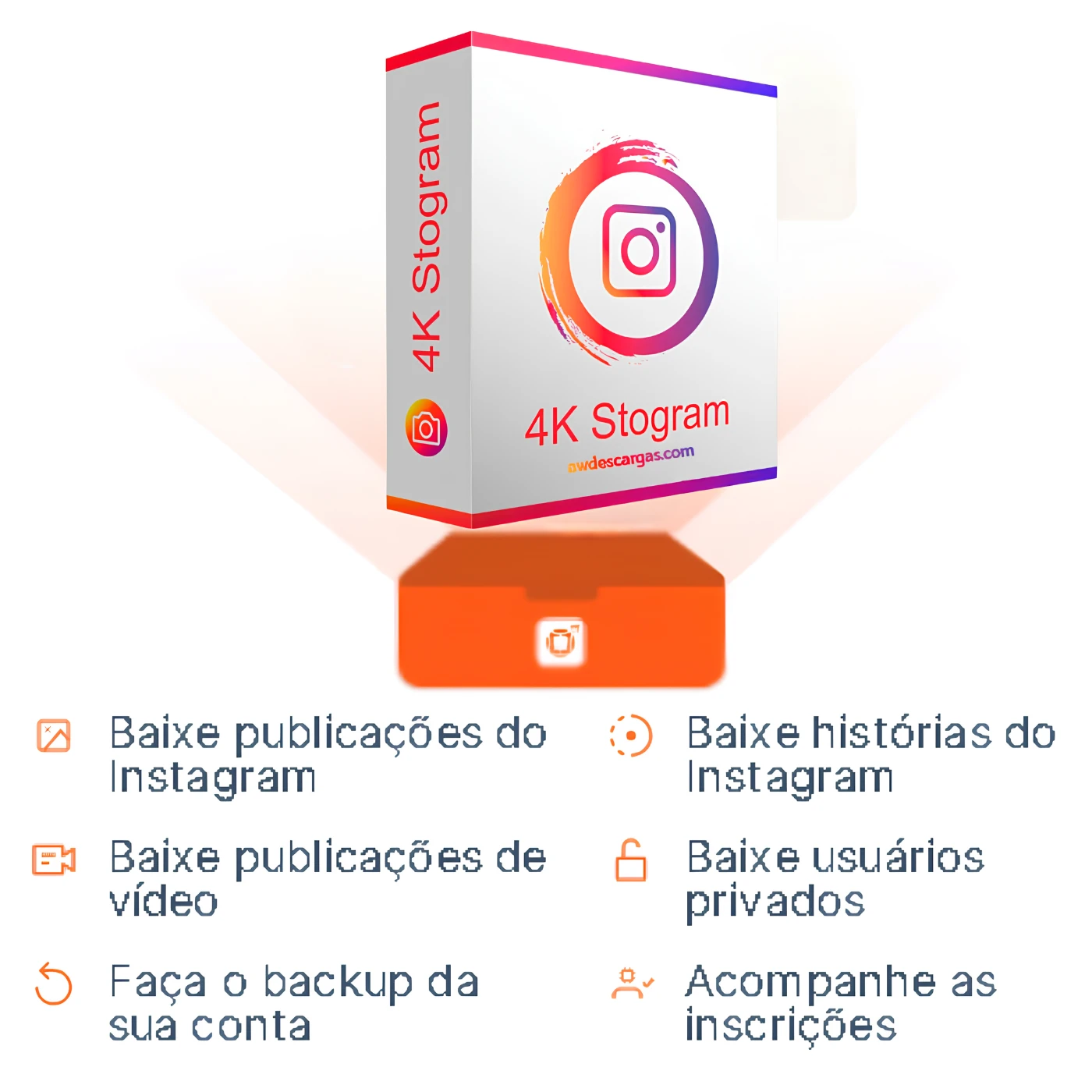 4K Stogram Pro - Baixe Tudo De Qualquer Perfil! Um Clique - Outros - DFG