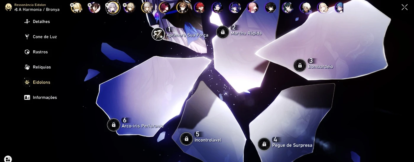 Star Rail - Kafka E1,Luocha E1+Arma,Bronya E1,Clara E Welt - Outros - DFG