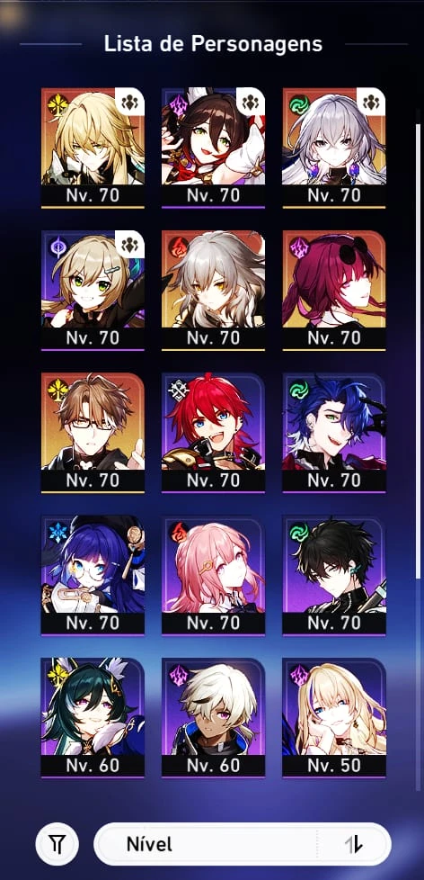 Star Rail - Kafka E1,Luocha E1+Arma,Bronya E1,Clara E Welt - Outros - DFG