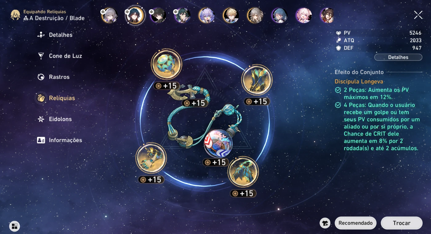 Honkai Star Rail Ar50 Blade+Cone Bailu+Cone Gepard+Cone - Genshin ...