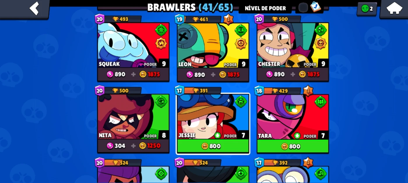 Brawl Stars - Spike, Leon, Crow E Chester - DFG