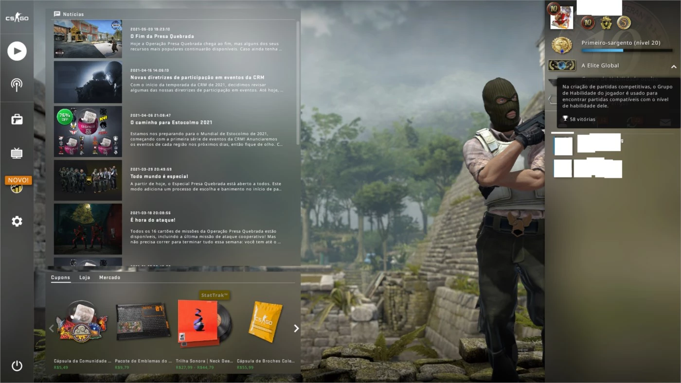 Csgo Prime - Global - 4K De Horas - Gc - 16 Anos - Counter Strike - DFG