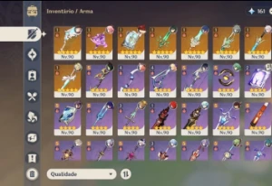 Conta Genshin Impact Ar60 - C/22 Personagens 5⭐/ 8 Armas 5⭐ - DFG