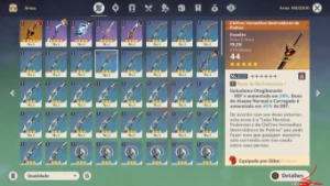 Wanderer E Diluc + Arma Do Itto / Ar 9 - Genshin Impact - DFG