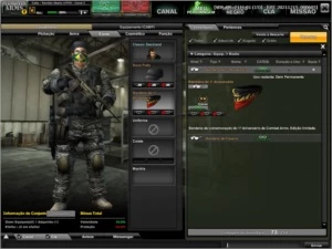 Conta Major 1 Com Itens Do 1 Aniversario + Deckland Classico - Combat Arms - DFG