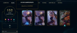 Conta De Lol+Riven Campeonato 2012+Rei Rammus+Skins Vitorios - League ...
