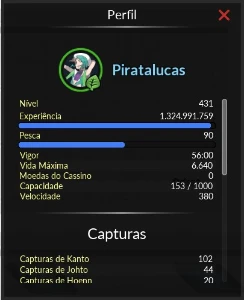 Pxg Conta 400+ - Pokexgames - Servidor Night - DFG