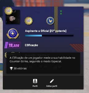Conta Prime 19 Mil Pontos, Level 63 Steam, 2 Medalhas - Counter Strike ...
