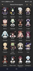 Andarilho C1+Bis Hutao C1+Bis E Mto Mais - Genshin Impact - DFG