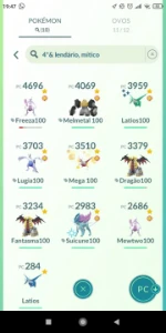 Conta Pokémon Go Level 50 - Shundos E Lendários 100% - Pokemon Go - DFG