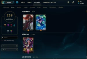 Conta Platina 259 Skins, Incluindo 2 Lendárias, Sona E Mf. - League Of ...