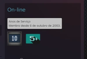 Steam 2003 -19 Anos - Medalhas 5 E10 Anos - DFG