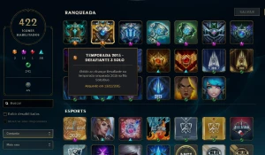 Conta Lol Com 894 Skins+Todas Vitoriosas+Icone Challenger S5 - League Of Legends - DFG