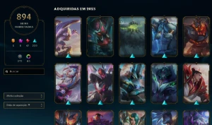 Conta Lol Com 894 Skins+Todas Vitoriosas+Icone Challenger S5 - League Of Legends - DFG