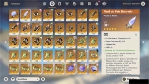 Conta End Game, Ar 60 ~ Hutao C1 + Bis, Wanderer + Bis - Genshin Impact ...