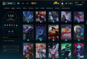 Ouro 4 Com Todos Os Champs E 134 Skins ( Main Jg ) - League Of Legends ...