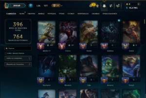 Ouro 4 Com Todos Os Champs E 134 Skins ( Main Jg ) - League Of Legends ...