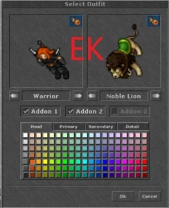 Ed 124 + Ek 96 [Premmy Ativa) + Addons Full + Casa Em Edron - Tibia - DFG