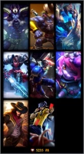 League Of Legends - Cont + 30 Champs + 8 Skins Lol - DFG