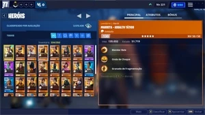 Acc Fortnite 110+ Skins - Minty/Galaxy/Salve O Mundo - DFG