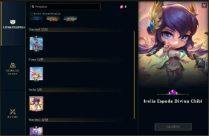 Conta Mestre Com Irelia Chibi - League Of Legends Lol - DFG