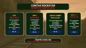 Contas Da Rockstar Com Acesso A Gta 5 E Red Dead Redemption - DFG